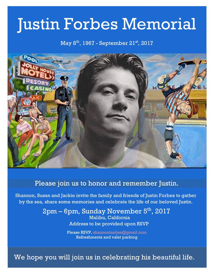 Justin Forbes (1967-2017) | Gonzalo Baeza